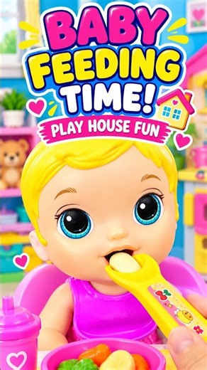 Baby Feeding Time 🍼👶 | Baby Doll Feeding & Playing House Fun | Cute Toy Play