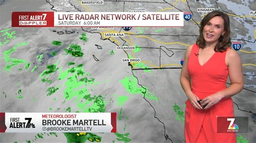 Cooler conditions this weekend with rain chances from Tropical Storm Rachel