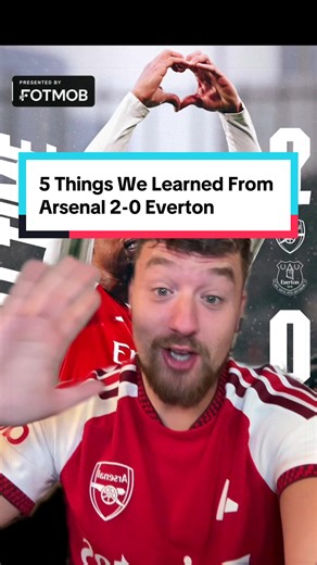 AD | In partnership with @FotMob 5 Things We Learned From Arsenal 2-0 Everton as Konsa and Gabriel score the goals, Madueke, Odegaard and Gyokeres looked excellent #arsenalfc #afc #arsenalfans #coyg #rorytalksfootball