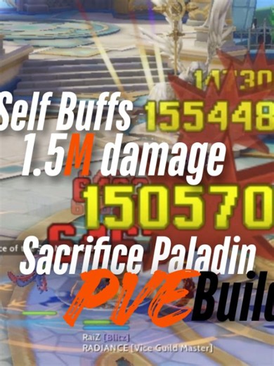 1.5M Self buffs Damage Sacrifice Paladin PVE Build#Ragnarokoriginclassic #SacrificePaladin #Paladin