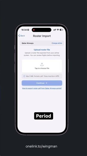 How to Sync Your Qatar Airways Roster to Wingman Pilot Logbook