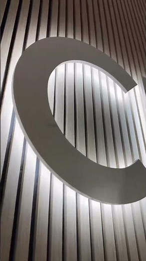 Professional Backlit Signage Installation on Slat Wall Step-by-Step #diy #tutorial