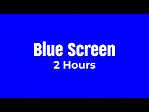 Blue Screen 2 Hours | Full HD Solid Blue Background | No Sound