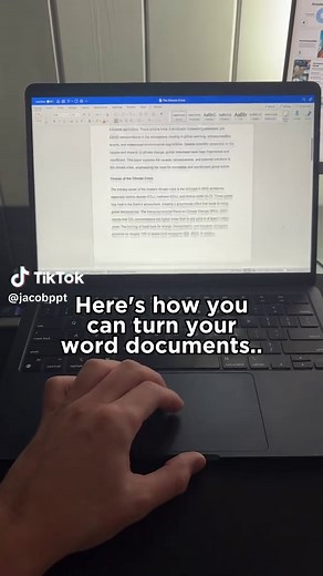 How to turn a word document into a presentation by using AI👨‍💻 might be helpful during exam season… #tutorial