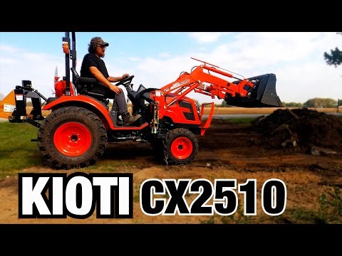 Kioti CX2510 Tractor Backyard Working Montage: Part 2