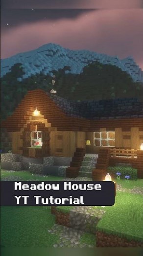 The COZIEST Meadow House in Minecraft! - Minecraft How to Build a Cozy Meadow House Tutorial