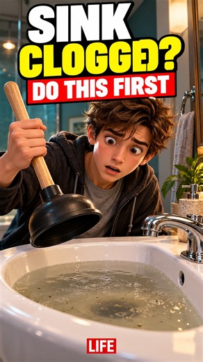 What to Do If Your Sink Is Clogged 🪠 How to Use a Plunger | LIFE
