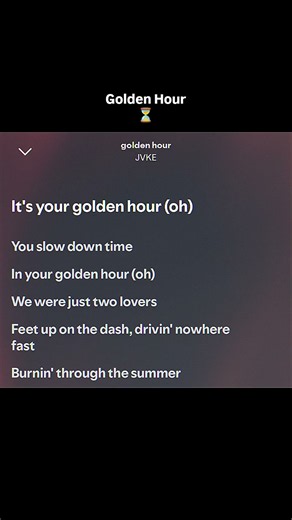 golden hour Song by JVKE ‧ 2022 #goldenhour #jvke #music #song #shine #2022 #lovers #alibi #time #og