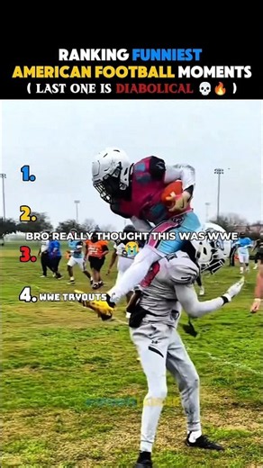 🏈 Ranking the FUNNIEST American Football Moments 😂 You Won’t Expect #1!