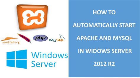 start apache and mysql automatically in xampp after system restart in