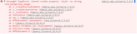 javascript uncaught typeerror cannot create property style on