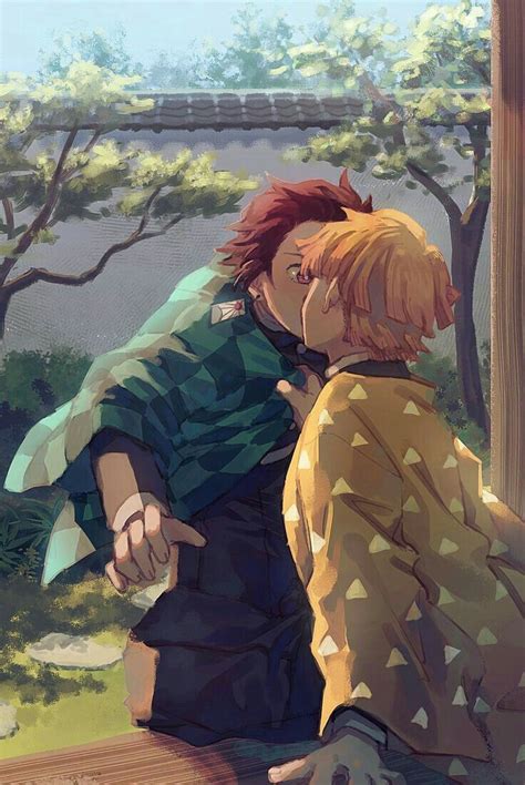 Zenitsu X Tanjirou Kimetsu No Yaiba Anime Demon Slayer Anime