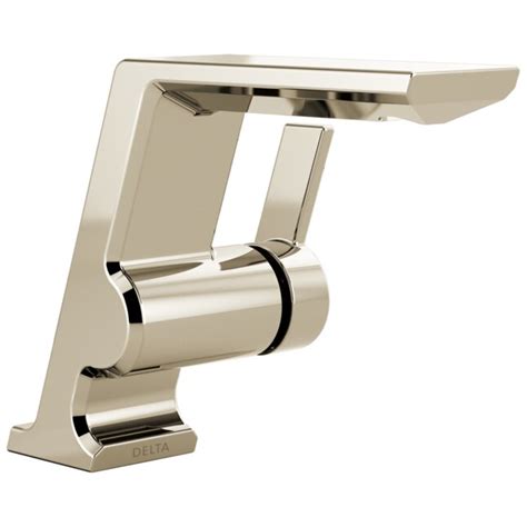 Delta Pivotal Lumicoat Polished Nickel 1 Handle Single Hole Watersense