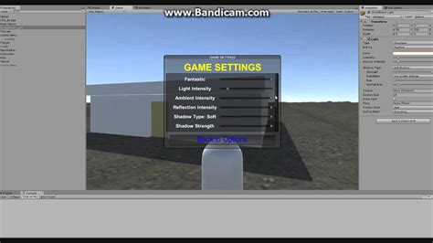unity 5 part 5 add game settings to start pause menu graphics and
