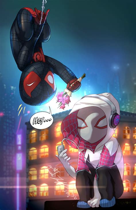 Mile Morales And Spidergwen Art Print On Storenvy