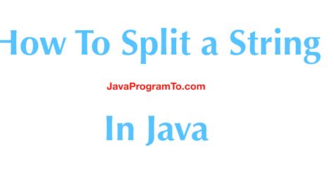 java string split examples on how to split a string with different