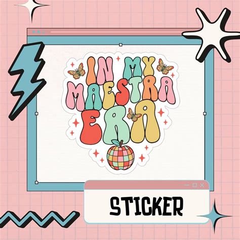 Maestra Sticker In My Maestra Era Sticker Spanish Teacher Etsy