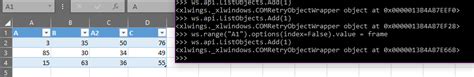python creating and naming a table in xlwings stack overflow