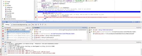 debug watch variables not synced with execution ides support