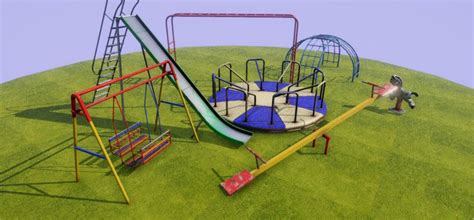 playground equipment pack 3d exterior unity asset store in 2020