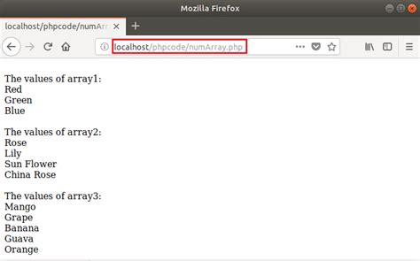 php arrays tutorial linux hint