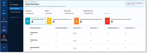 Events Summary Harness Developer Hub
