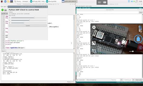 arduino er udp communication between raspberry pi python