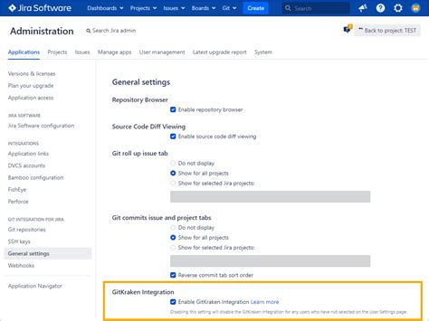 deep linking to gitkraken client git integration for jira self managed