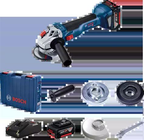 Buy Bosch Gws 18v 10 100mm Kit 2b 1c Cordless Angle Grinder Online