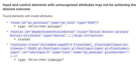 highlight problematic attributes that have been identified as