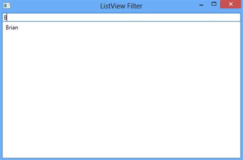 quick tips to filter listview in wpf