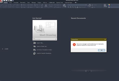 license error autocad 2020 autodesk community