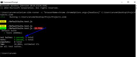 new selenium ide chrome browser headless mode using command line