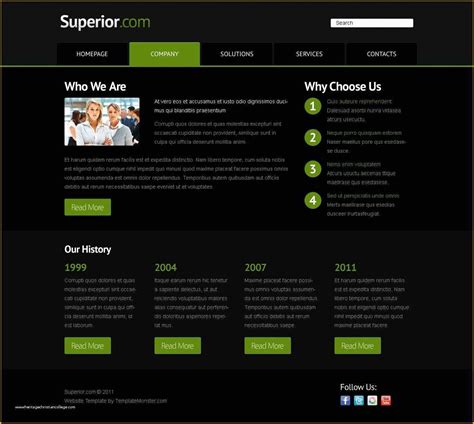 top free jquery templates for websites of free business website