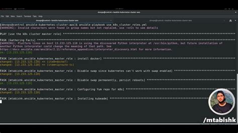 configuring kubernetes cluster on aws cloud using ansible youtube