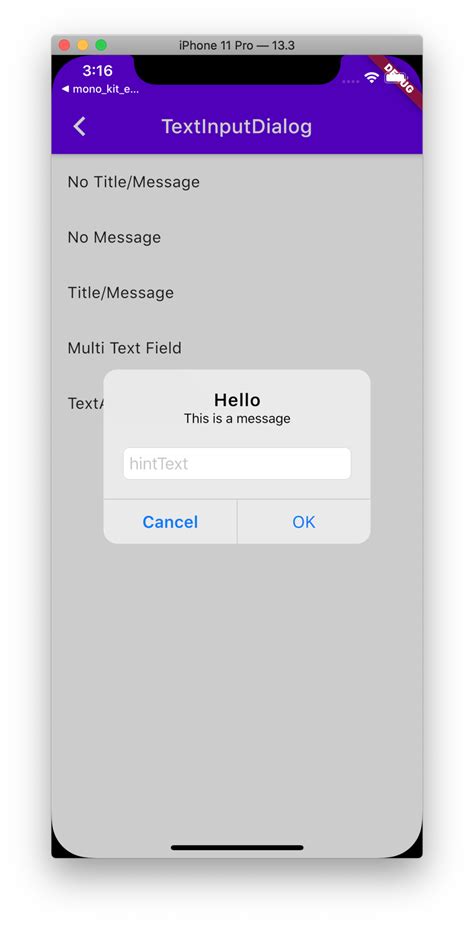 flutter alert dialog fluttercore