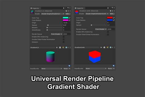 [urp] gradient shader lit and unlit vfx 着色器 unity asset store