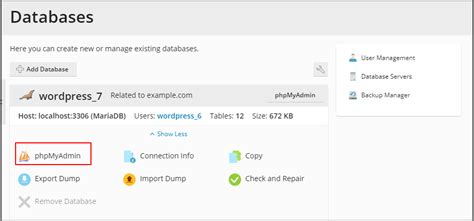 accessing mysql database using phpmyadmin diadem technologies