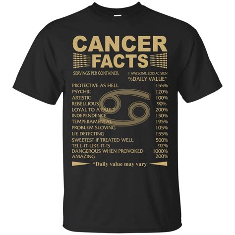 Cancer Zodiac T Shirt Cancer Facts Tank Top