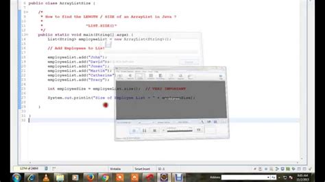 java how to find the size of an arraylist youtube