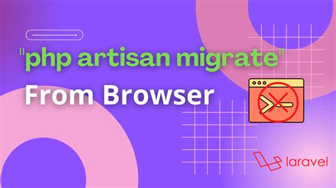 how to run laravel php artisan migrate in a controller