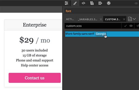 customize bootstrap 4 themes pinegrow web editor