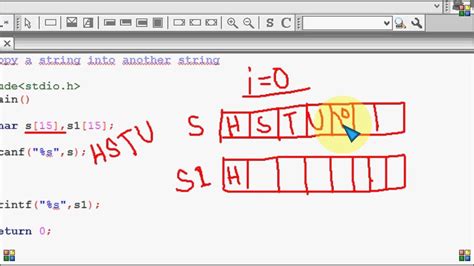 bangla c programming tutorial 59 copy a string into another string
