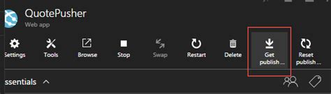 programmatically download azure publishing profile for a web site