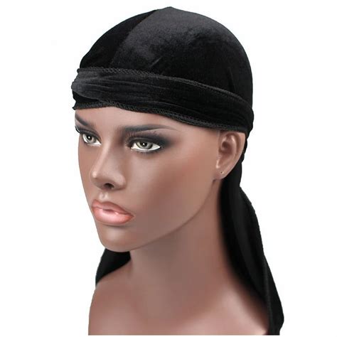 New External Stitch Unisex Korea Men Doo Rags 360 Waves Extra Long