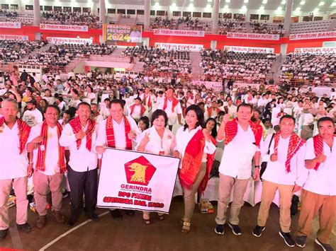 Bupati Karo Cory Sebayang Hadiri Natal Nasional Partai Gerindra