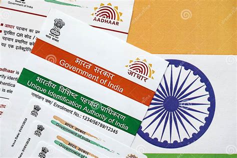 Indian Aadhaar Card From Unique Identification Authority Of India On