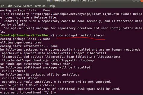 install stacer on ubuntu via command terminal ubuntu activity monitor