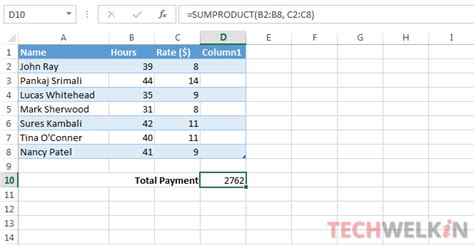 excel sumproduct formula examples and tutorial