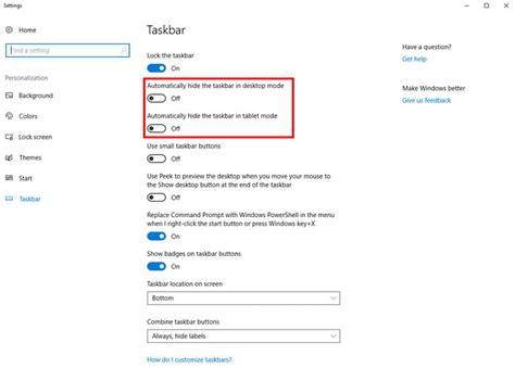 How To Hide The Taskbar In Windows 10 Get Rid Of The Taskbar At The